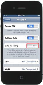 How to try and reduce iPhone data roaming charges!